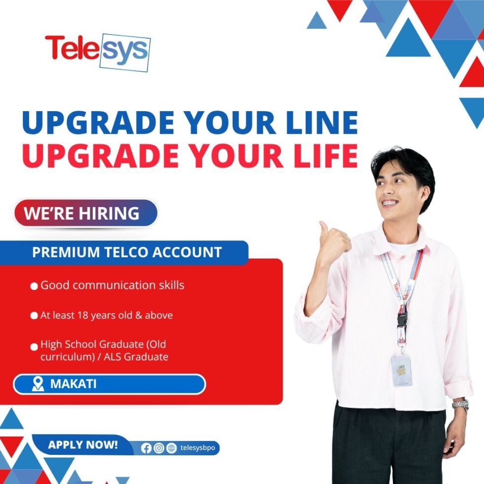 Telco Account CSR | Open to Fresh Graduates - Paid Training | Makati